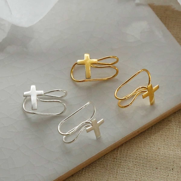 Cross Ear Cuff - Etsy