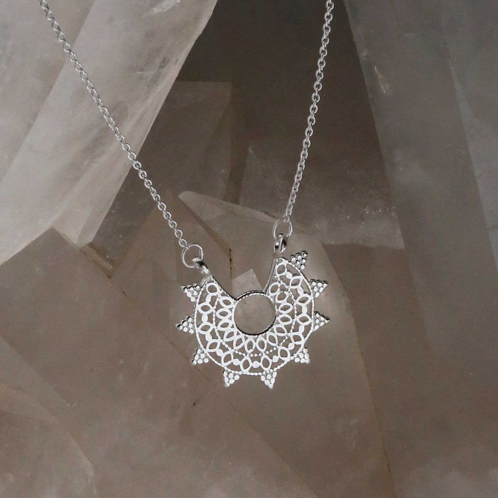Gold Plated or Sterling Silver Medina Necklace - Etsy UK