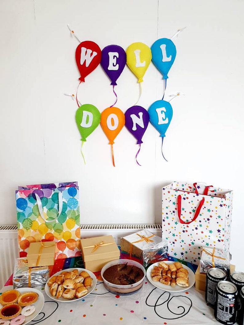 Well Done Balloon Banner Felt Decoration for Parties - Etsy