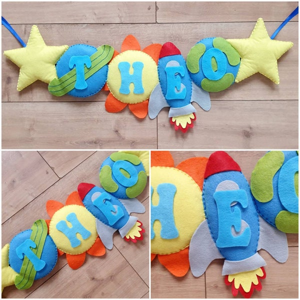 Felt Embroidery Name - Etsy