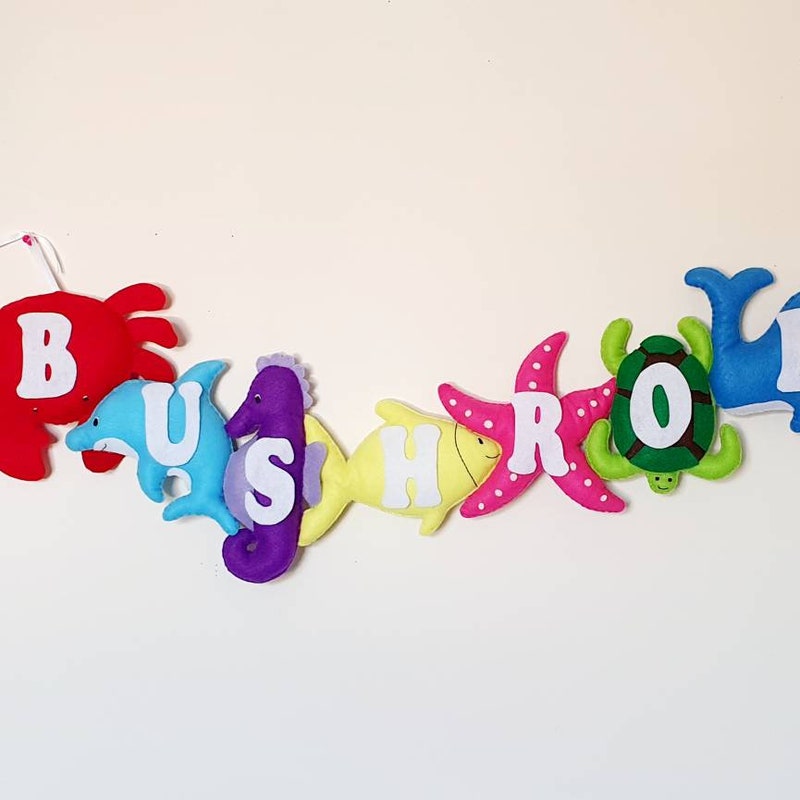 Fish Themed Named Banners for Baby Shower - Etsy