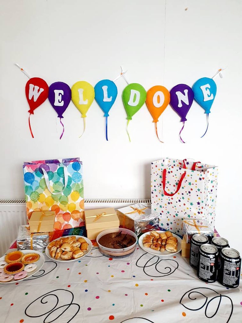 Well Done Balloon Banner Felt Decoration for Parties - Etsy