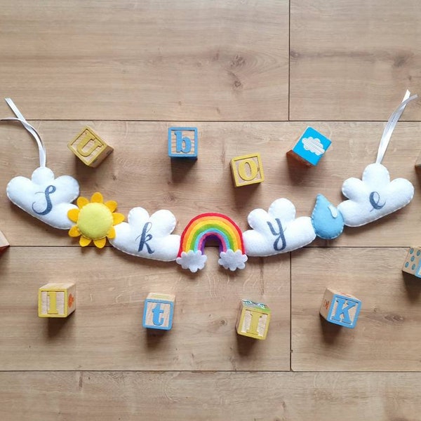 Felt Name Sign - Etsy UK