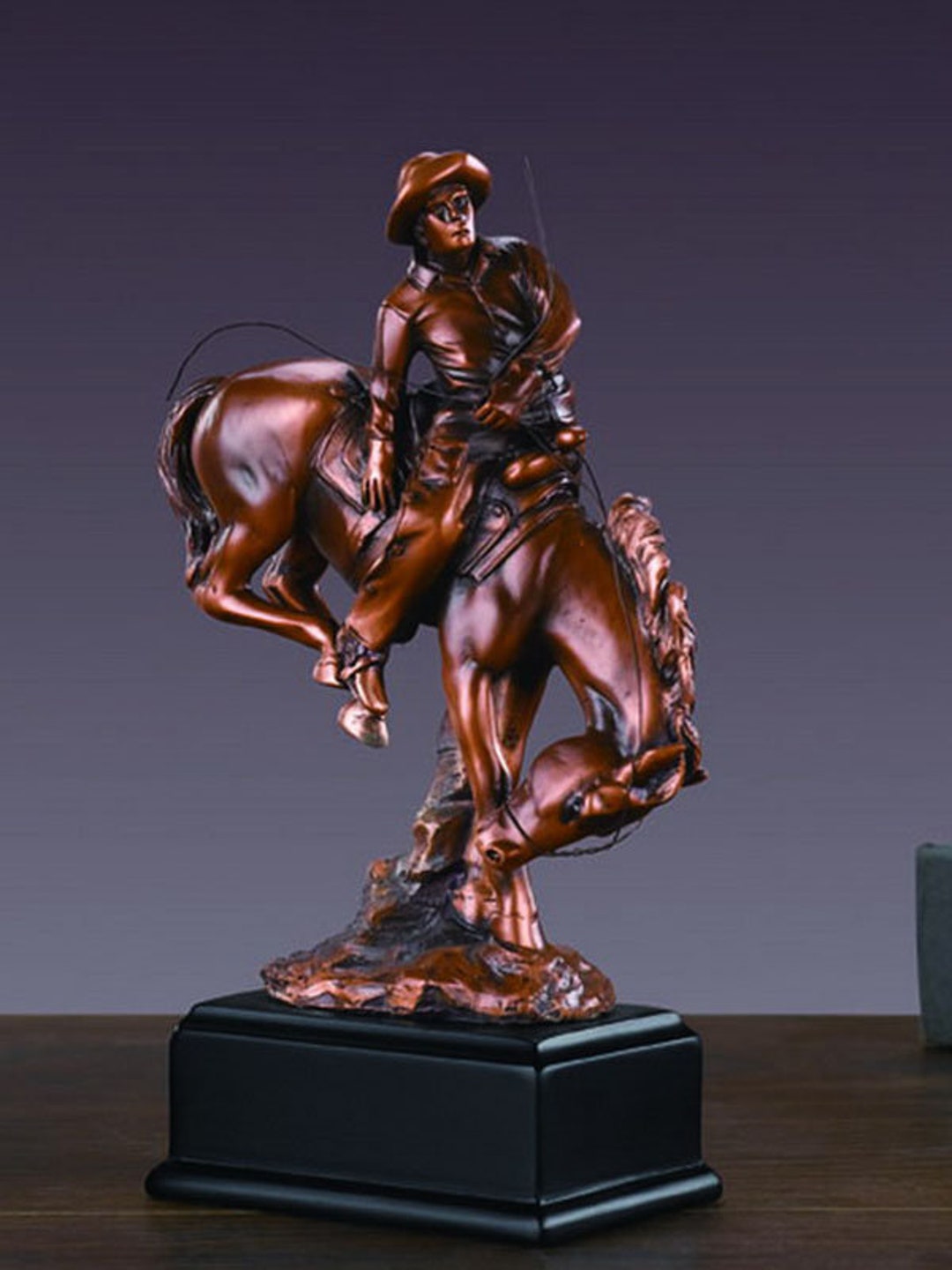 Western Cowboy Statue Resin 6.5 - Etsy