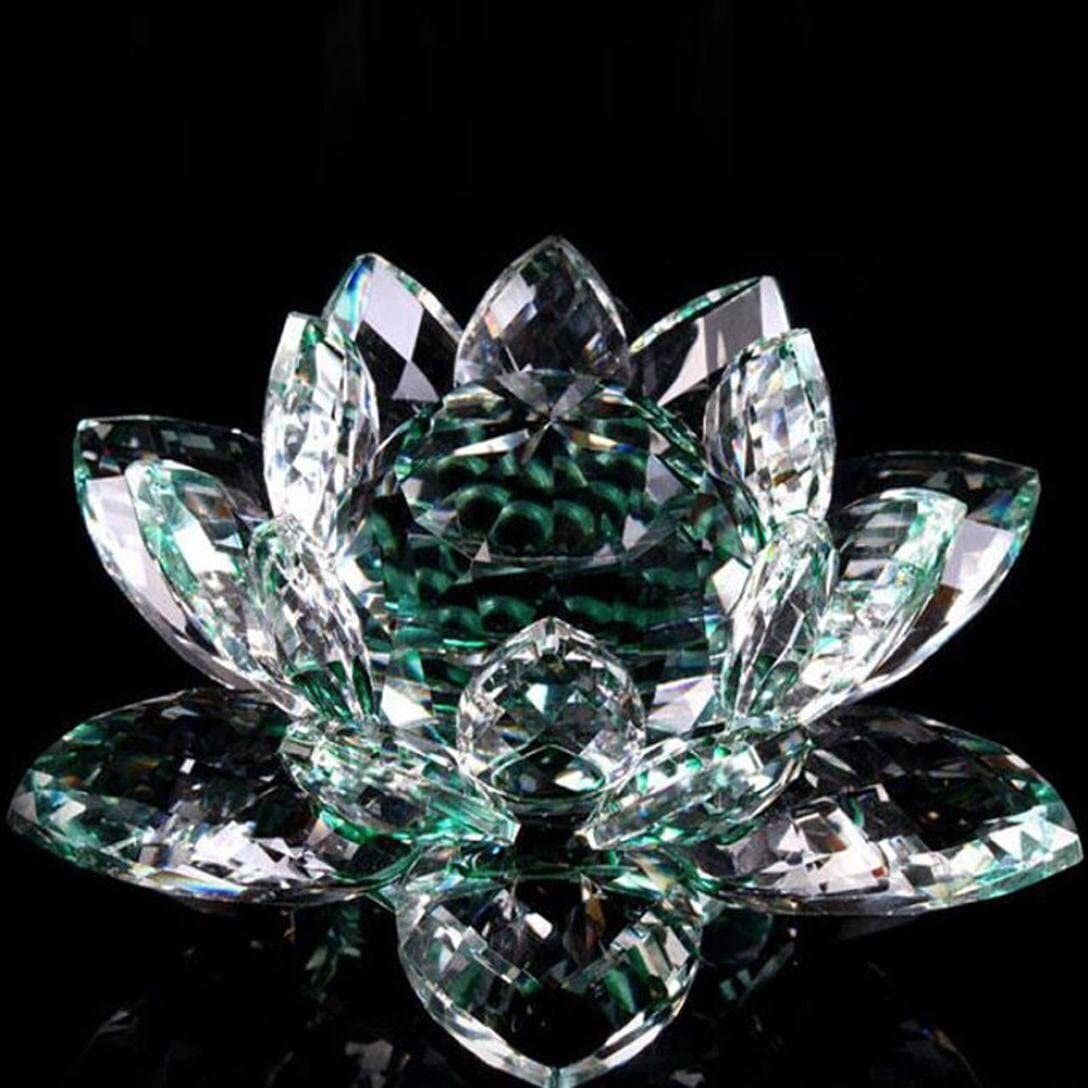Crystal Lotus Flower Green - Etsy