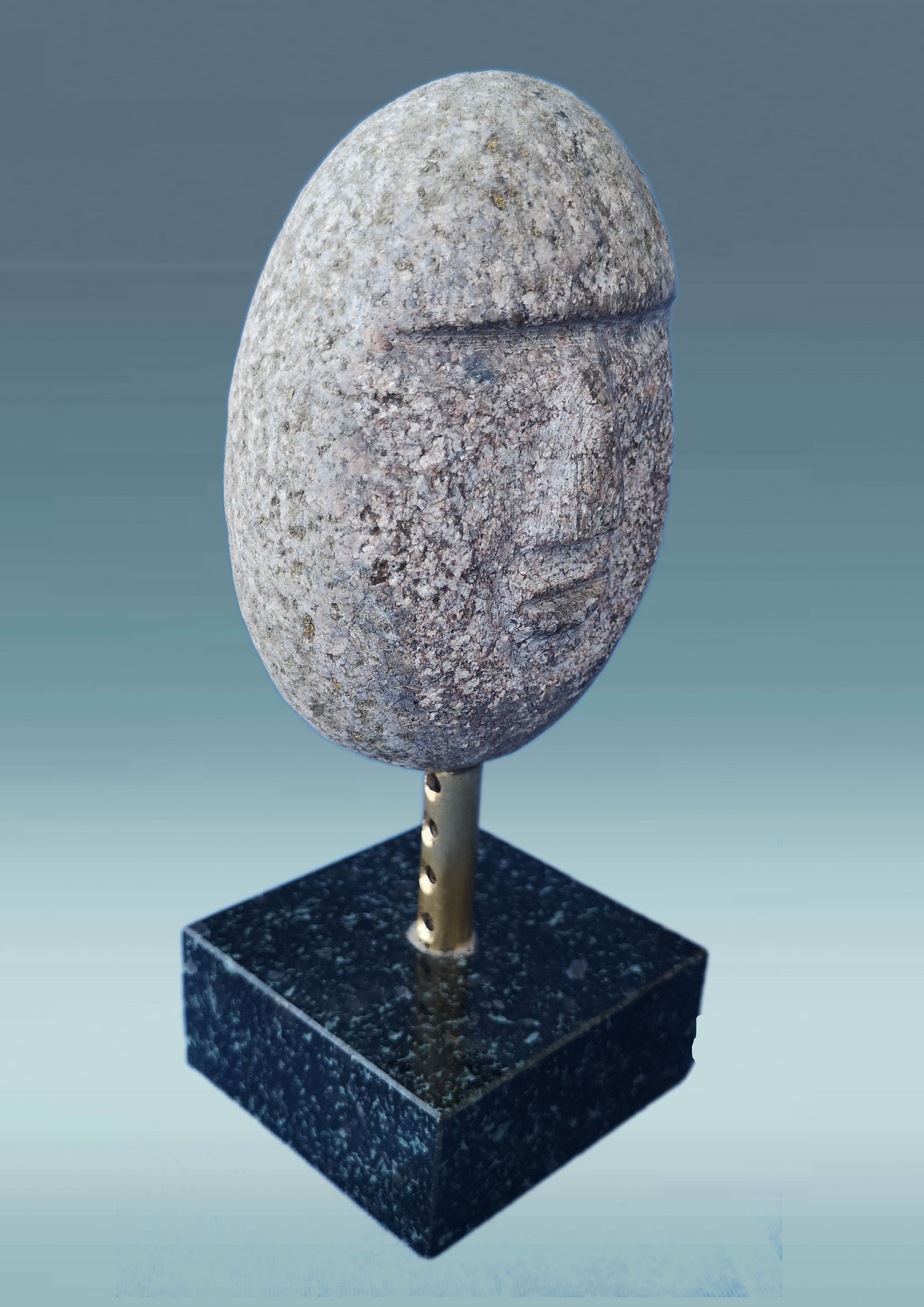 Stone Head Modern Stone Sculpture Stone Decor Modern - Etsy