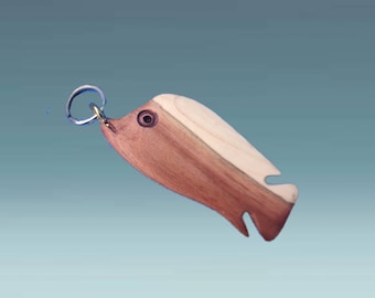 Smallmouth Bass Key Chain Wood Fisherman Gift for Bass Fishing ...