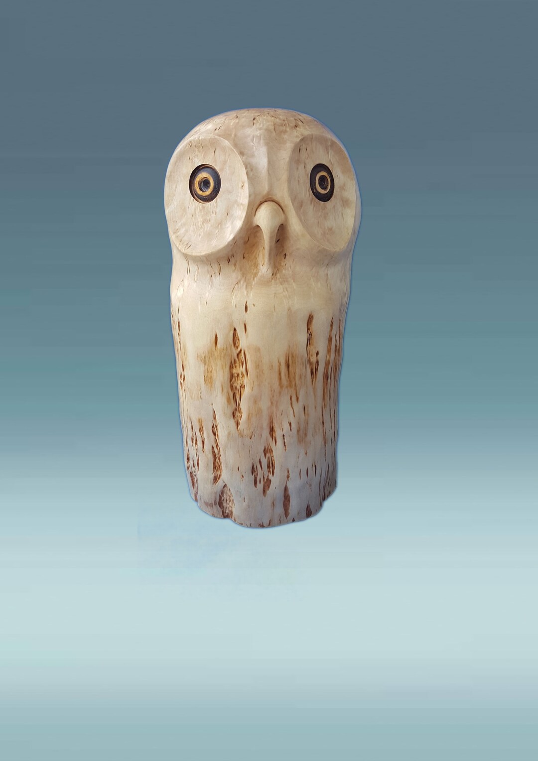 Wooden Cache, Wooden Storage Statue, Wood Owl Carved, Owl Figurine, Owl ...