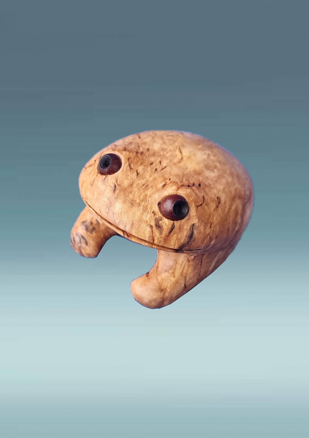 Wooden Frog, Hand Carved Figurine ,wooden Home Decor, Feng Shui Home ...