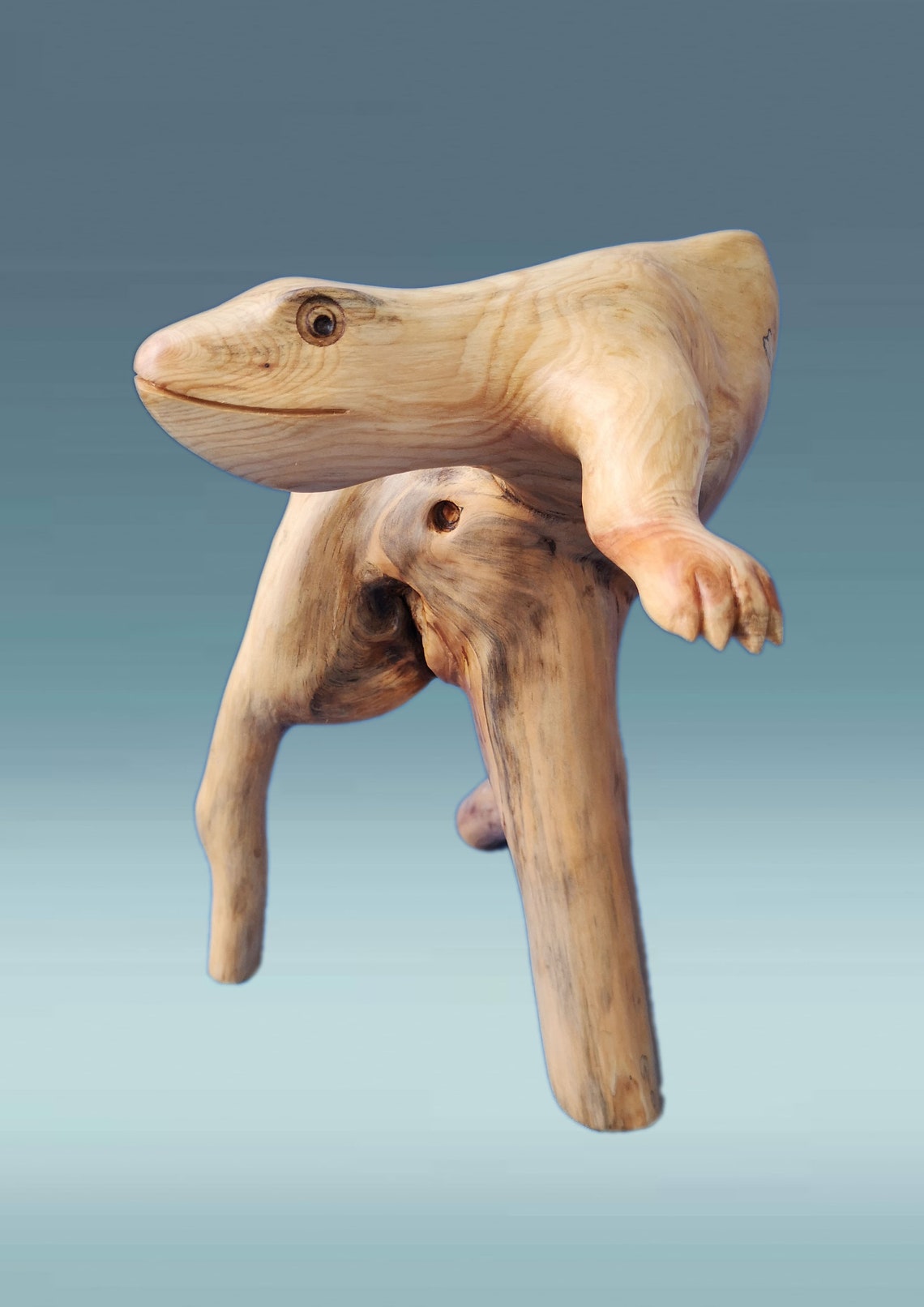 Wooden Lizard Reptile Wood Lizard Wooden Reptile Wood - Etsy UK