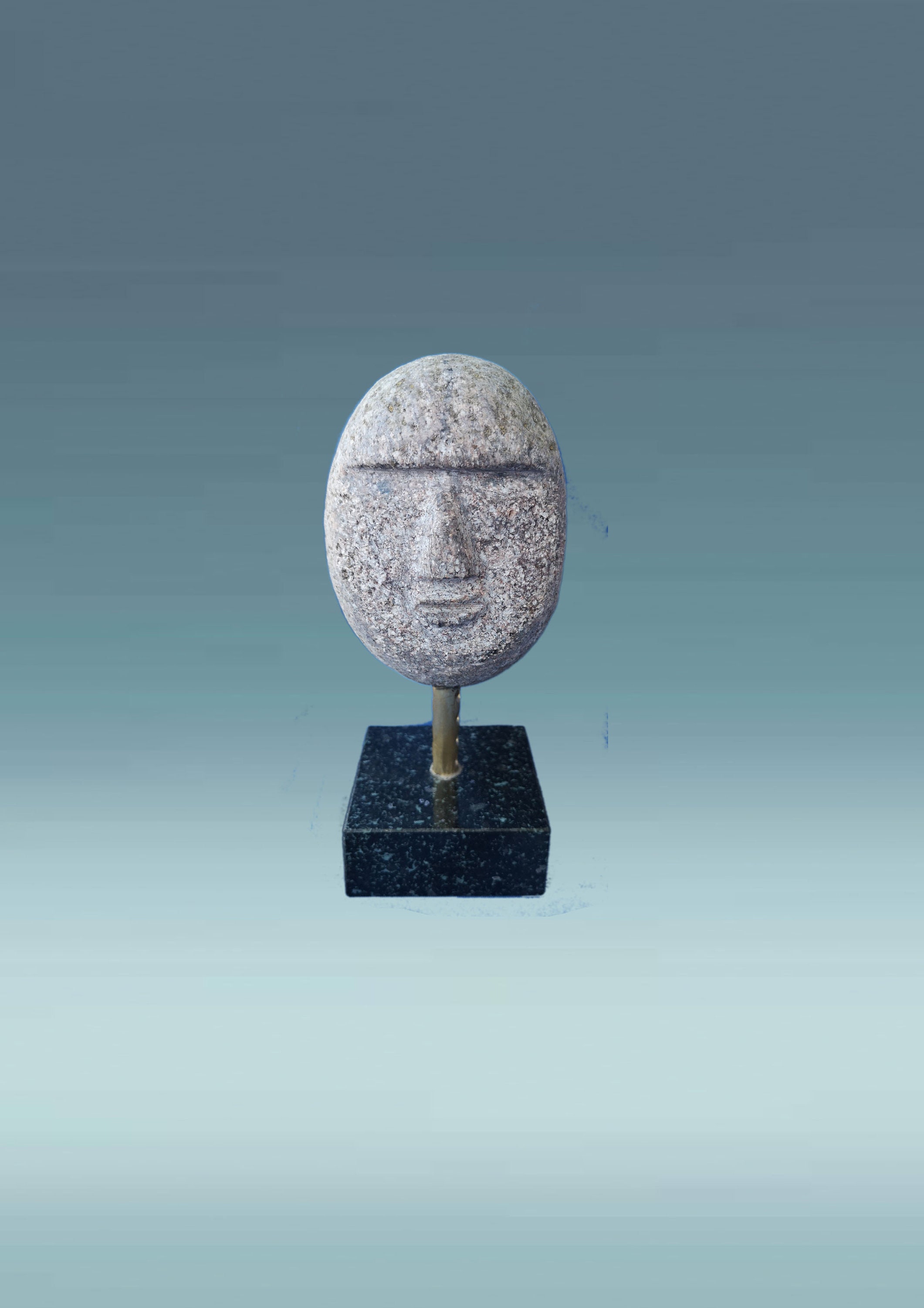 Stone Head Modern Stone Sculpture Stone Decor Modern - Etsy
