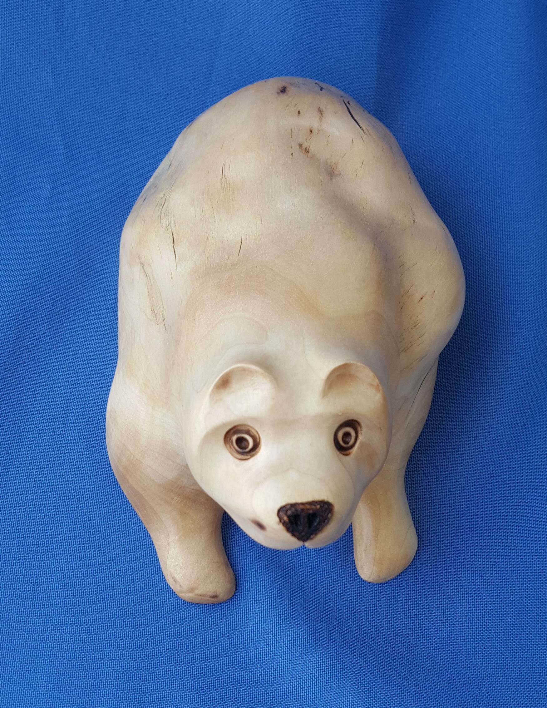 Dog Carvings, Wood Carved Dog, Carved Animals, Rustic Wooden Dog, Hand ...