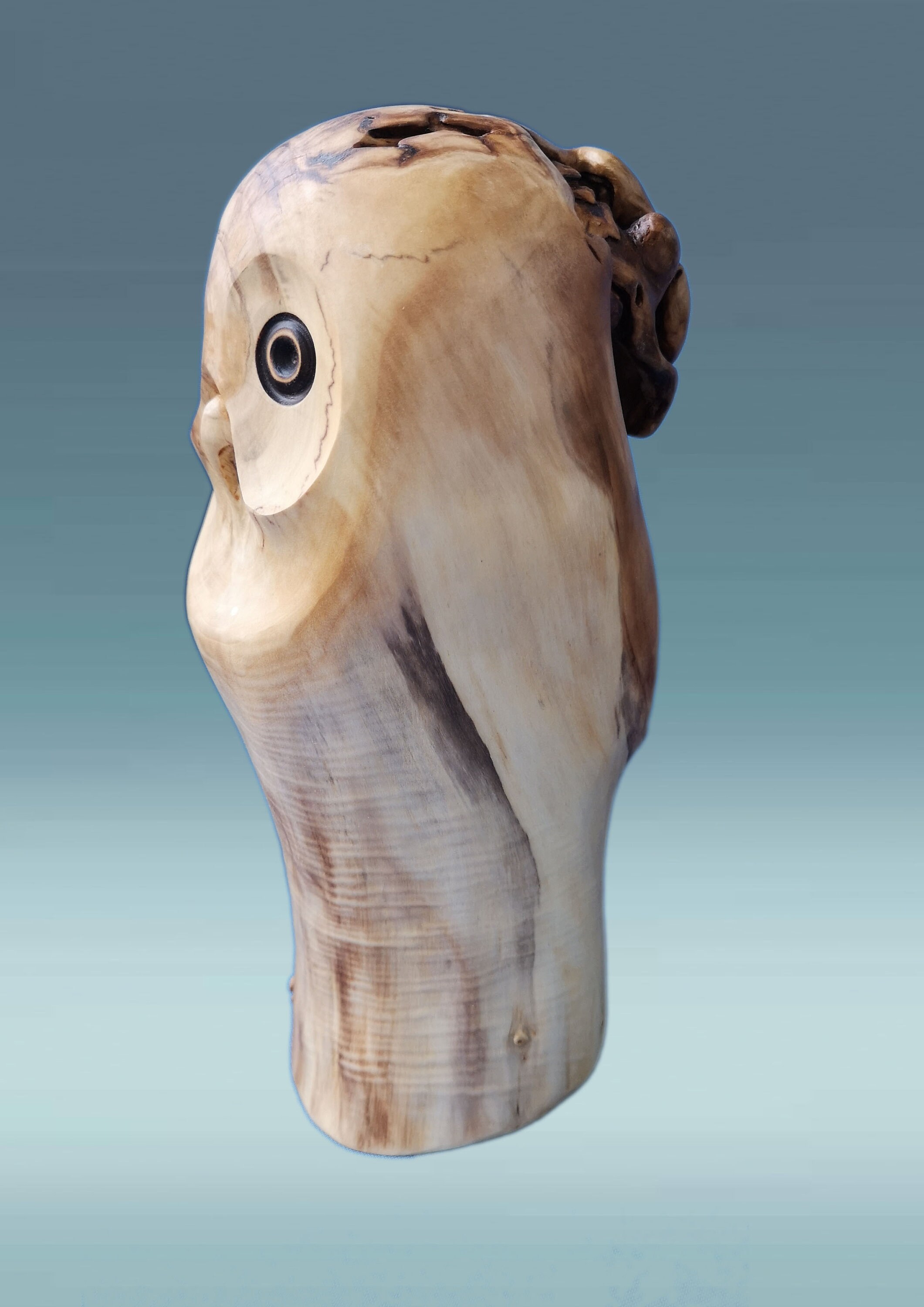 Owl figurines wooden owl sculpture owl gift wood carved | Etsy