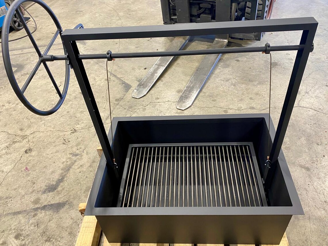 Santa Maria Built-in Barbecue Grill With Steel Firebox - Etsy