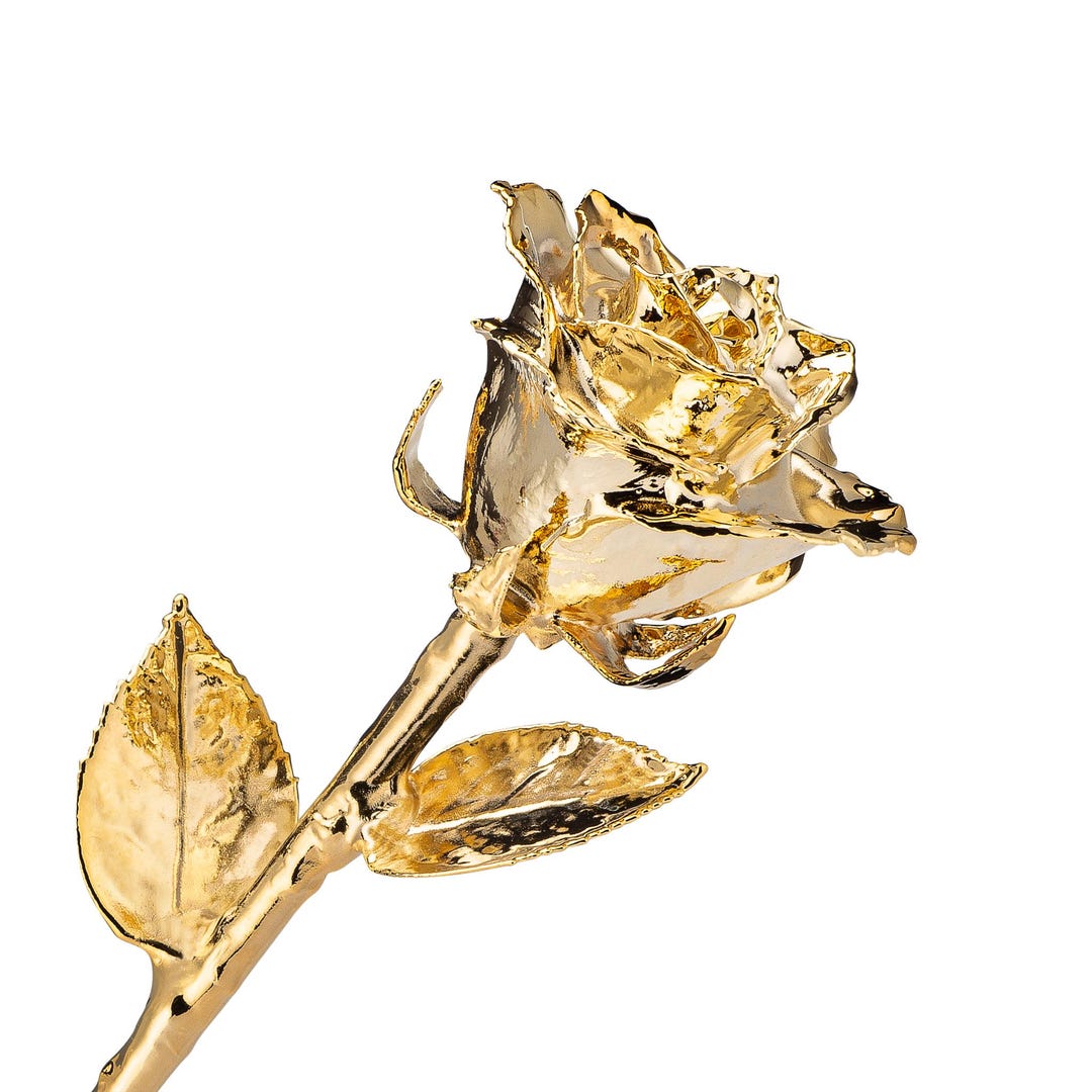Real Forever Rose - Fully Dipped in 24K Gold - Includes Gift Box - Etsy