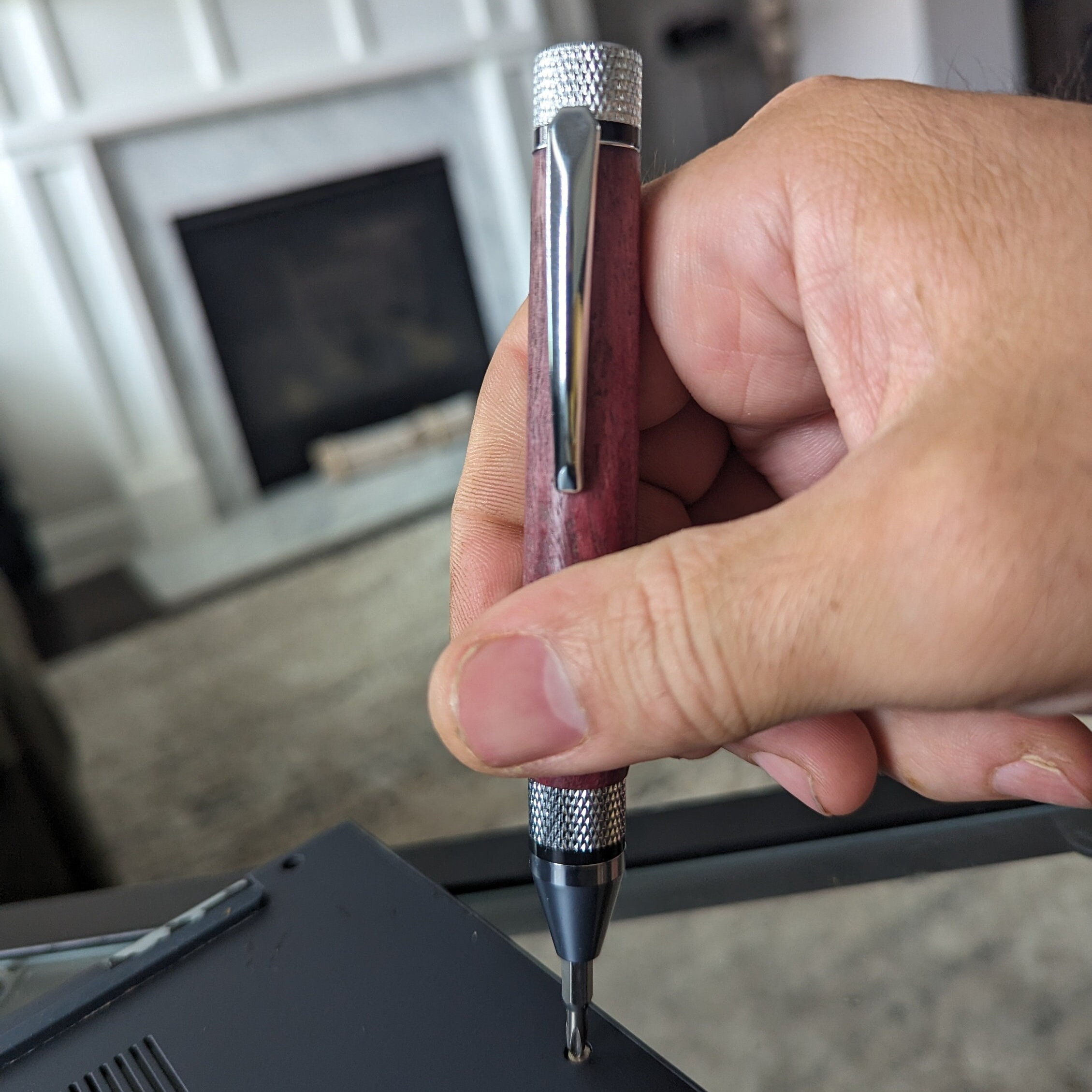 Purple Heart Wooden EDC Screwdriver W/8 Piece Bit Set - Etsy