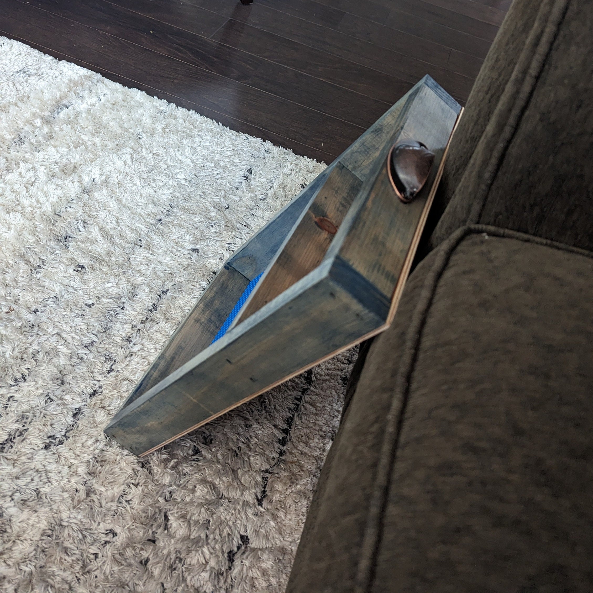 Personalized Wooden LEGO Building Tray W/ Blue LEGO Brand Baseplate ...