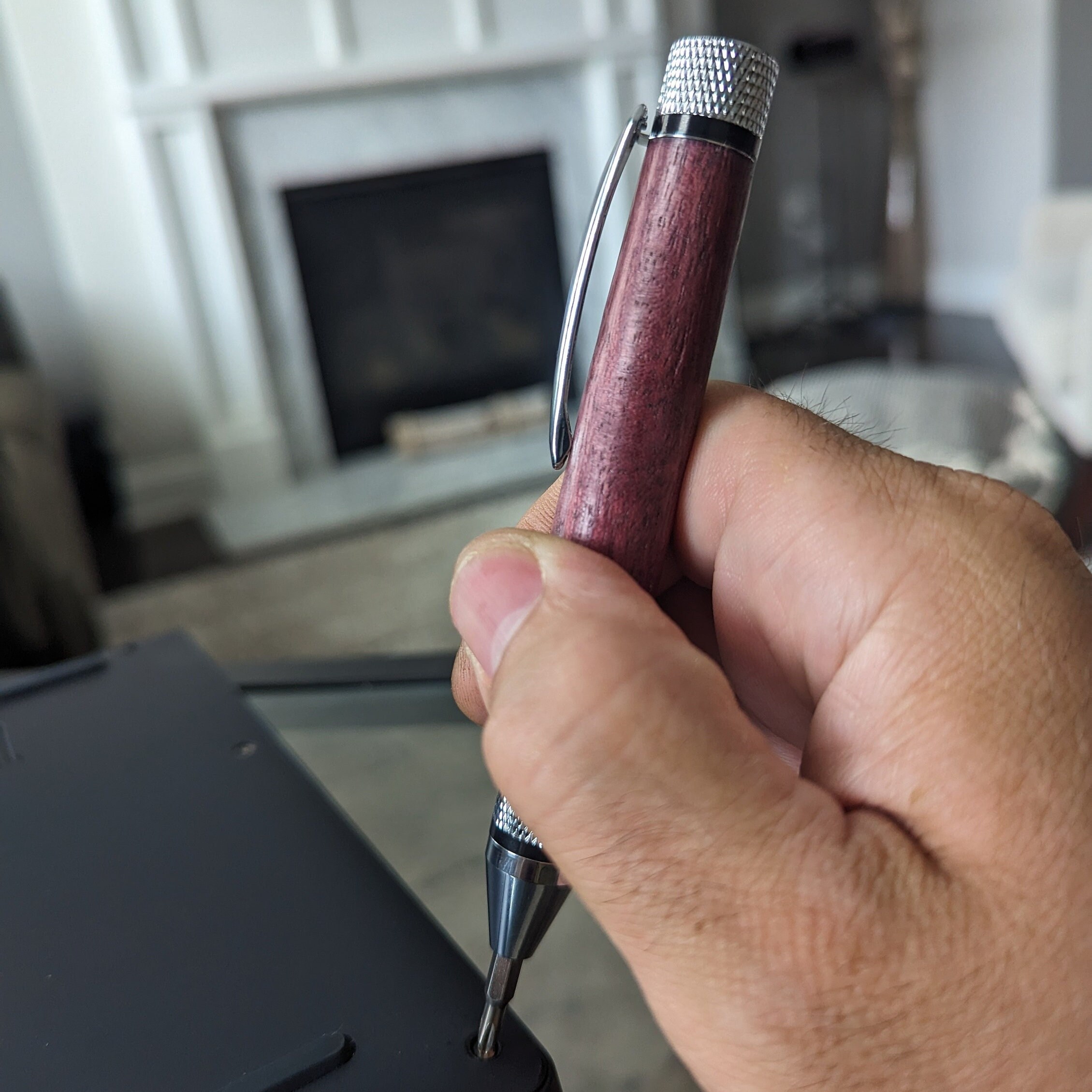 Purple Heart Wooden EDC Screwdriver W/8 Piece Bit Set - Etsy