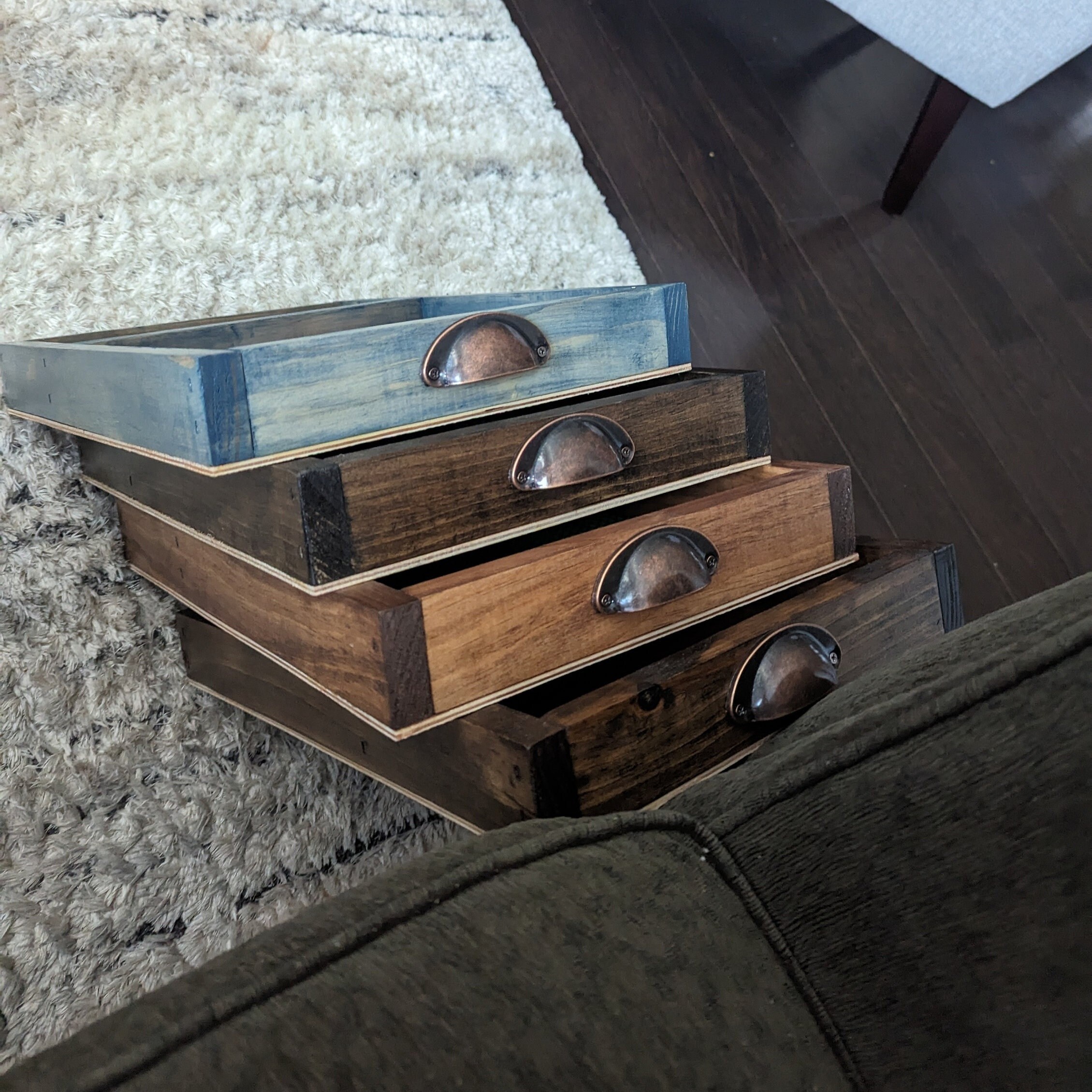 Personalized Wooden LEGO Building Tray W/ Blue LEGO Brand Baseplate ...