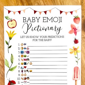 6 Summer Picnic Themed Baby Shower Game Printable Pack L Bundle Set L 6 ...