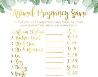 This or That Baby Shower Game (Instant Download) - Etsy