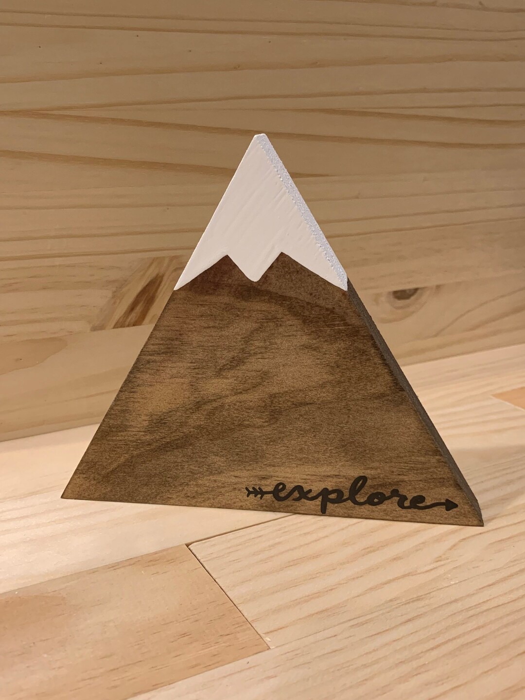 Explore Arrow Wood Mountain Sign Handmade Stained Wood Mountain ...