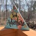 Seek Adventure Hand Lettered Map Wood Mountain Sign Gift Decoration - Etsy