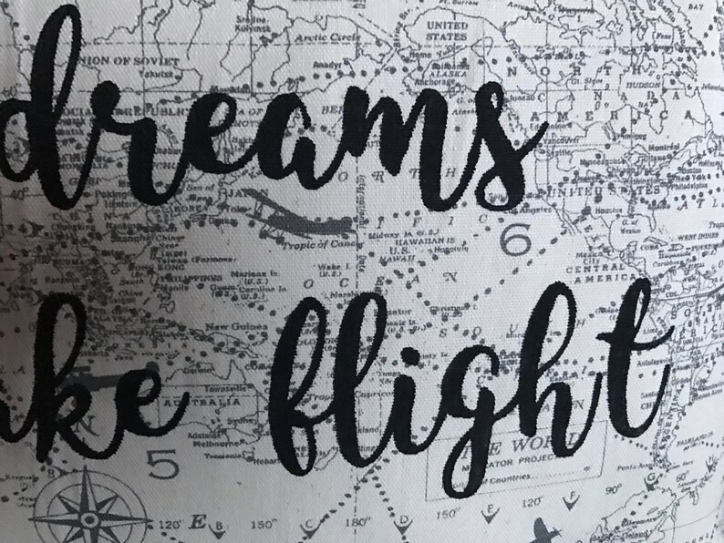 Airplane Pillow: "let Your Dreams Take Flight" Decorative Throw Pillow ...