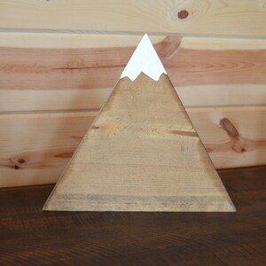 The Mountains Are Calling W/arrow Wood Mountain Sign Handmade Stained ...