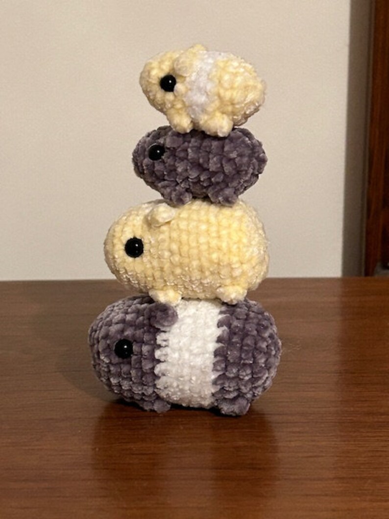 Guinea Pig Family No Sew Crochet Pattern Beginner Friendly | Digital ...
