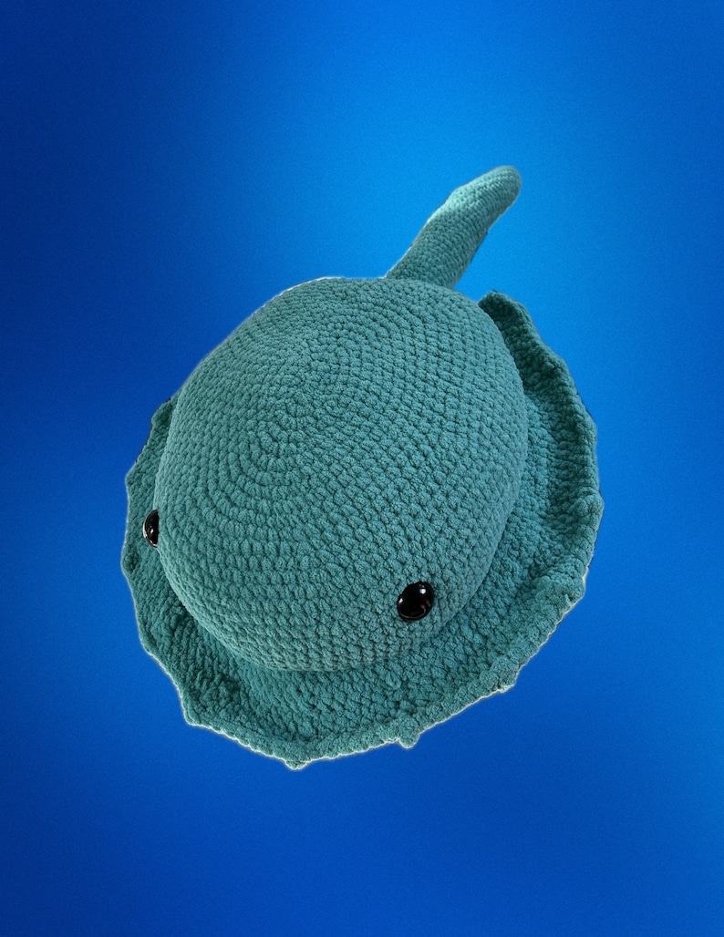 Stingray Pillow Crochet Pattern | Crochet Pattern Amigurumi | Stingray ...