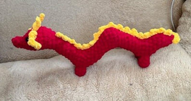 Mooncake the Dragon Crochet Pattern Crochet Pattern Amigurumi Dragon ...