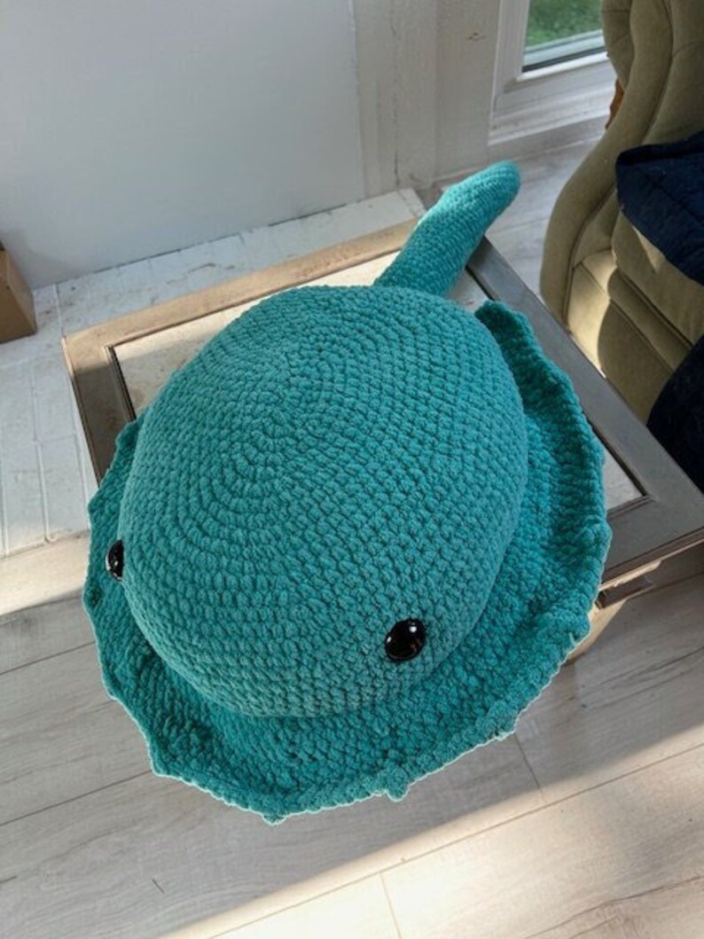Stingray Pillow Crochet Pattern | Crochet Pattern Amigurumi | Stingray ...