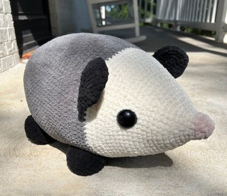 Giant Possum Crochet Pattern, PDF Download Giant Opossum Macro ...