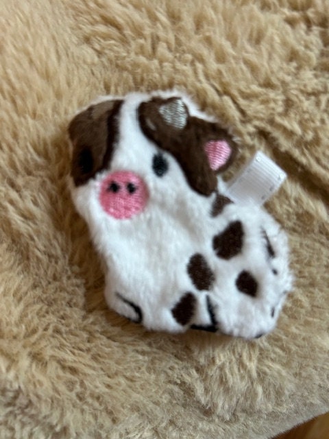 ITH Cow Embroidery Charm Pattern | Keychain Plush in the Hoop | ITH ...