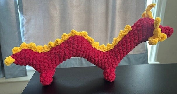 Mooncake the Dragon Crochet Pattern Crochet Pattern Amigurumi Dragon ...