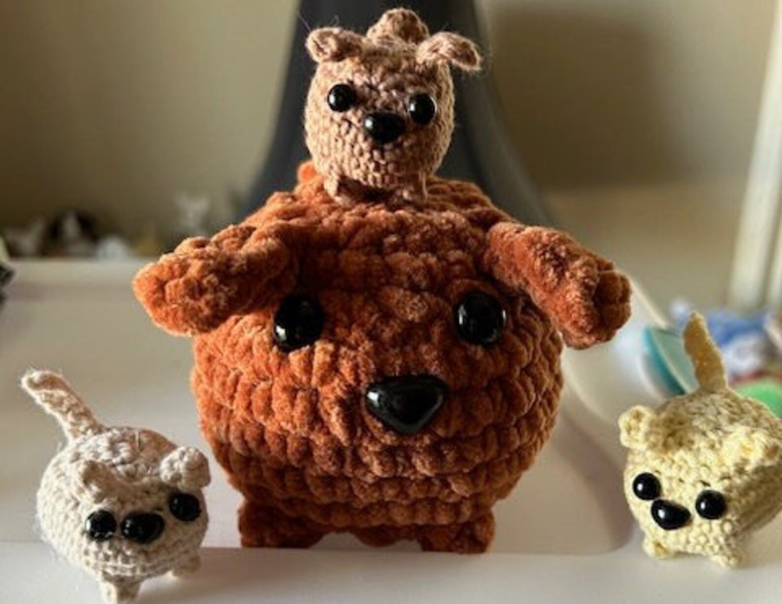 Spud the Potato Pup Crochet Pattern, No Sew Dog Crochet Pattern ...