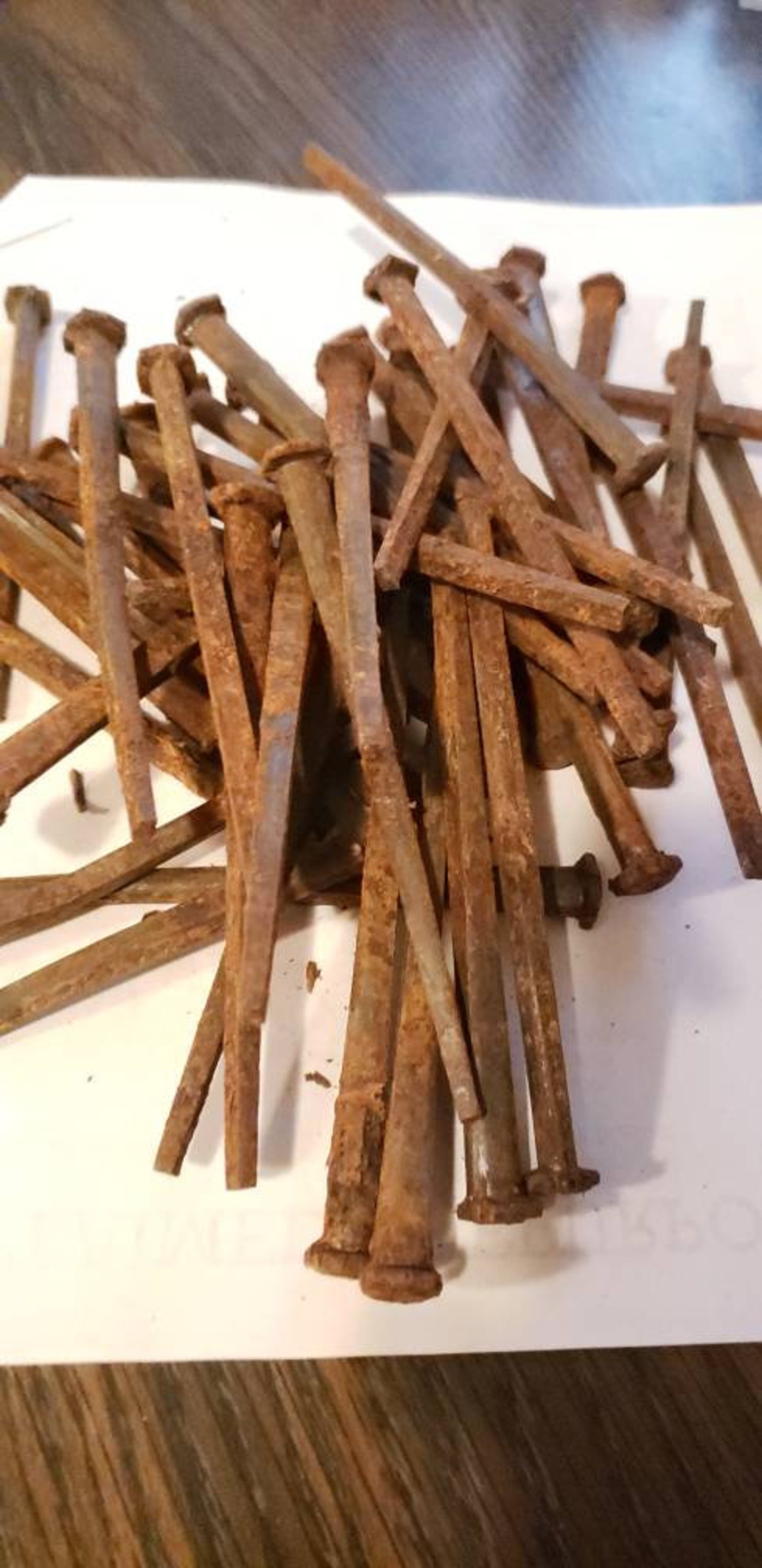 4 LARGE Rusted Antique Iron Nails 1800's | Etsy