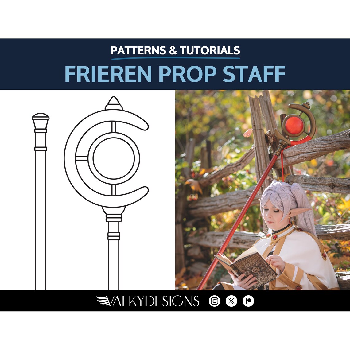 Patterns & Tutorials | Frieren Prop Staff - Etsy