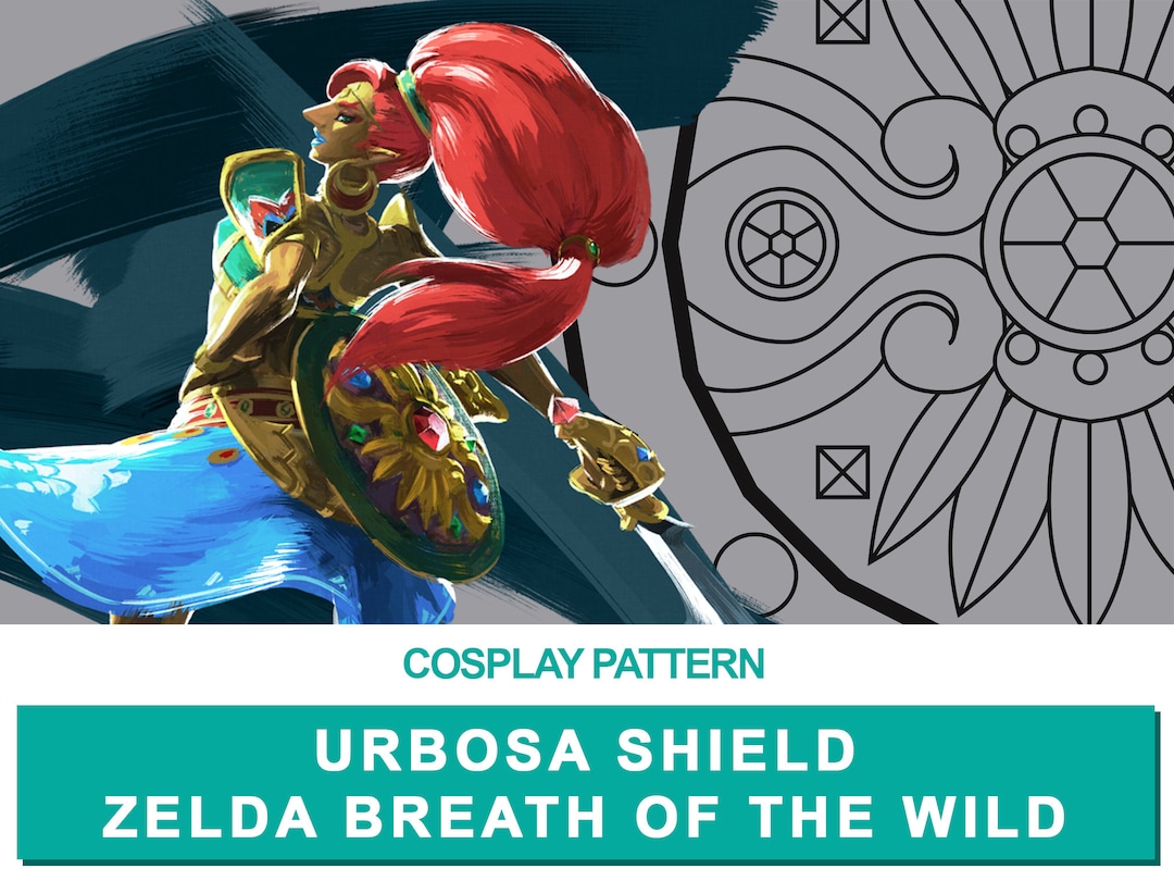 Urbosa: Shield - Cosplay PDF Vector Pattern | the Legend of Zelda ...