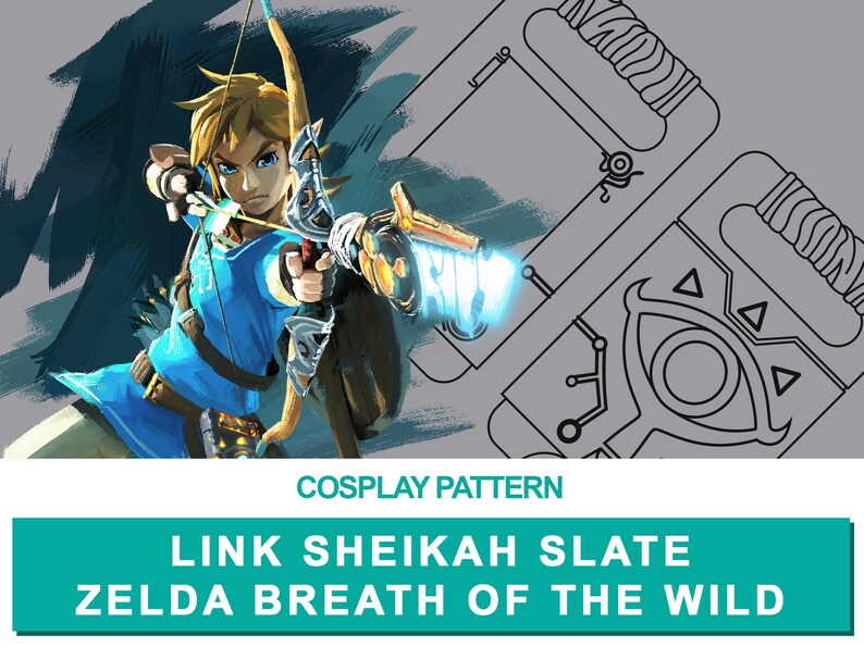 Link: Sheikah Slate Cosplay PDF Vector Pattern the Legend - Etsy