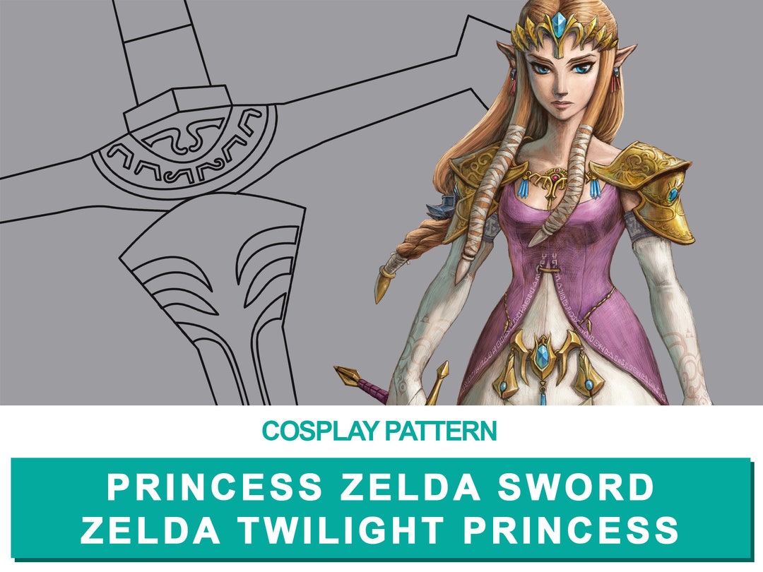 Princess Zelda: Sword - Cosplay PDF Vector Pattern | the Legend of ...