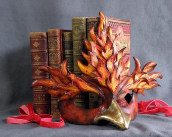 Leather Phoenix Mask - Etsy