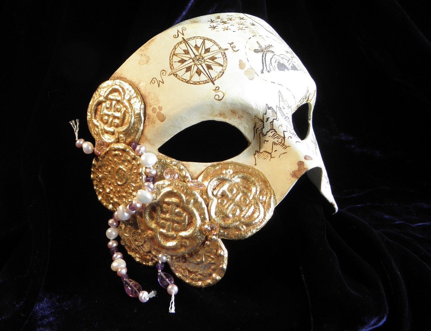 Pirate Masquerade Mask - Etsy