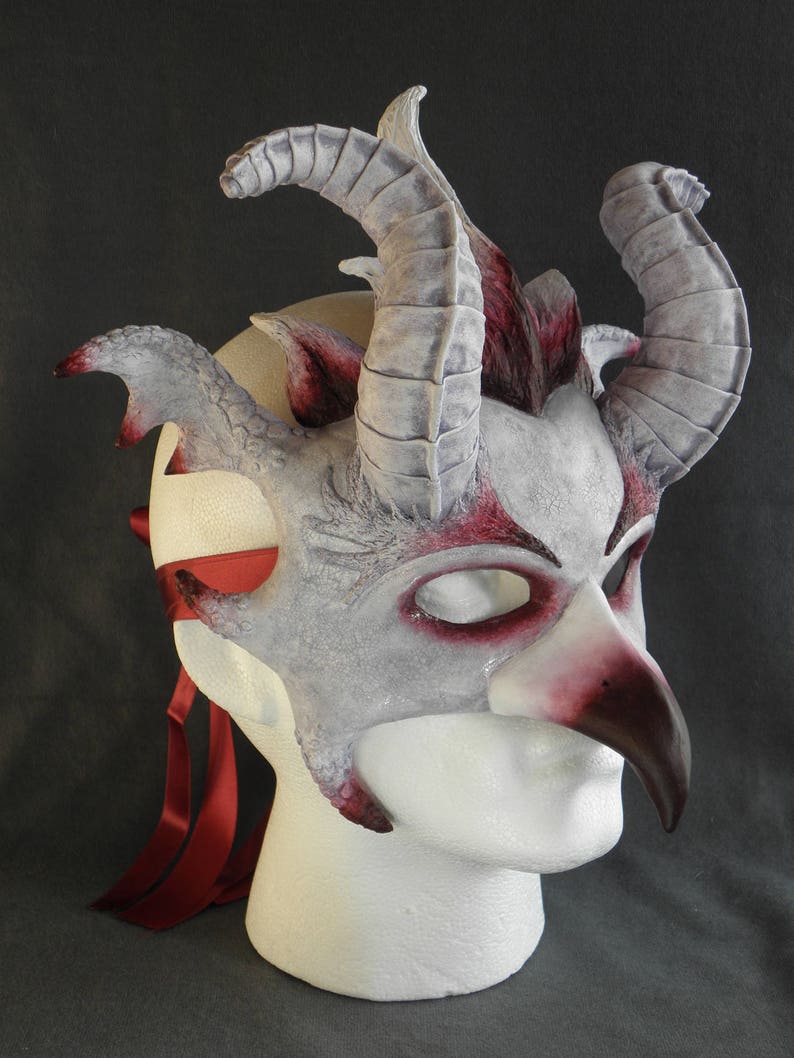 Demon Masquerade Mask - Etsy