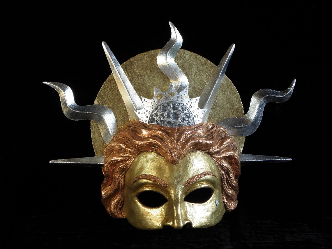 Brightest Star Masquerade Mask, Goddess With Halo Mask - Etsy