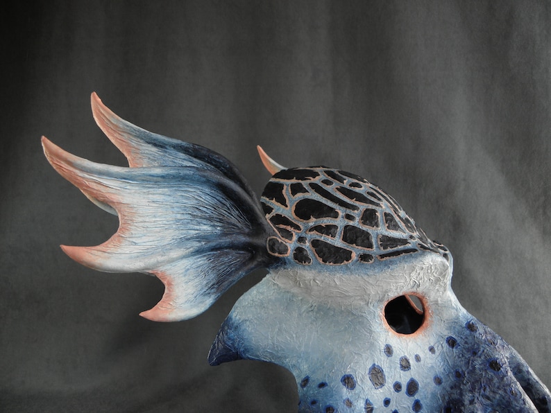 Octopus Mask , Blue Mythical Sea Creature, Fantasy Sea Themed ...