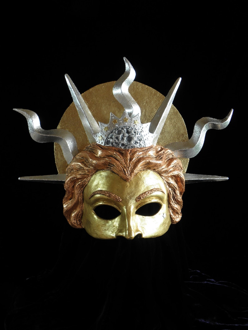 Brightest Star Masquerade Mask, Goddess With Halo Mask - Etsy