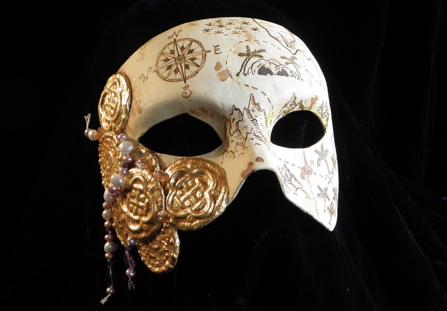 Pirate Masquerade Mask - Etsy