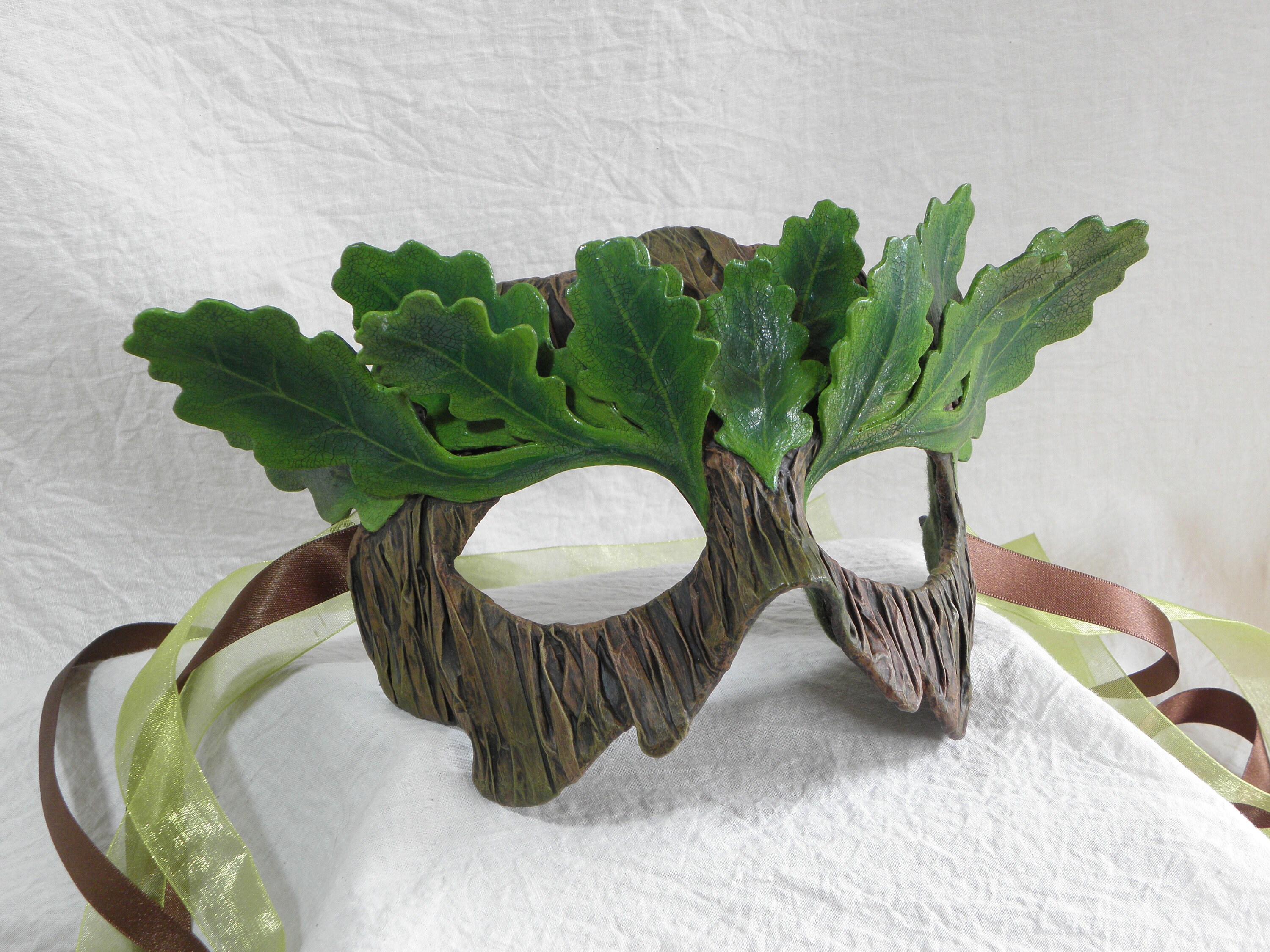 Spring Oak Green Man Dryad Masquerade Mask - Etsy 日本